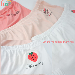 Set 3 chip đùi bé gái Gee cho bé từ 2 tuổi đến 15 tuổi, vải sợi tre, gỗ ...