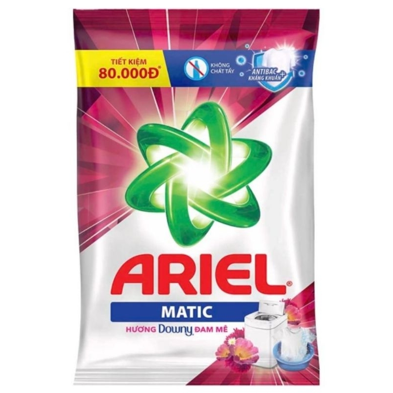 Bột giặt Ariel Matic hương downy đam mê cho máy giặt cửa trên 5kg | Shopee Việt Nam