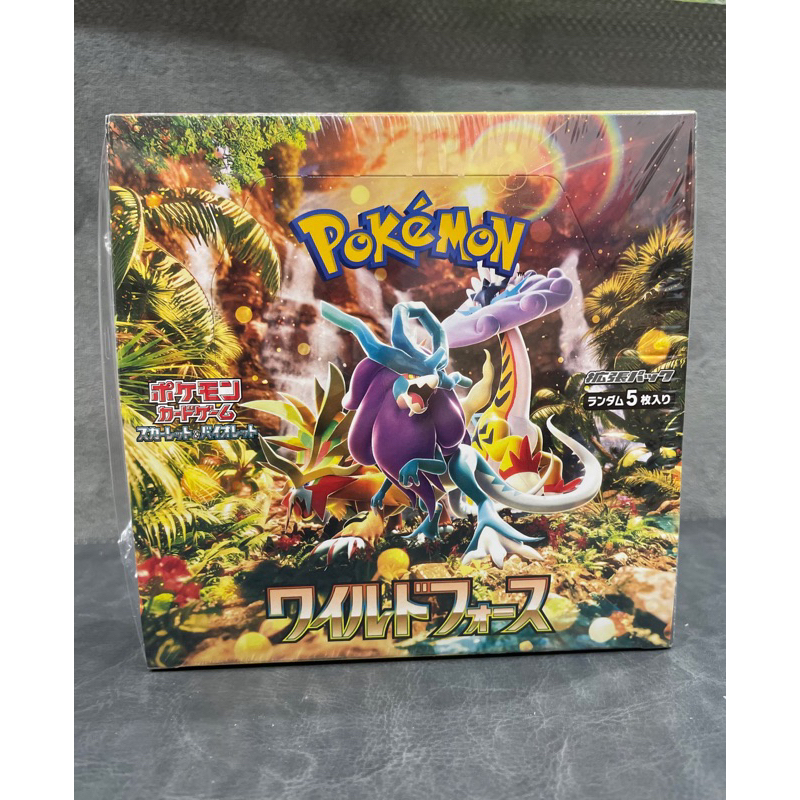 [PokeElite] Hộp thẻ bài Nguyên Seal Pokemon SV5K Wild Force Booster Box ...