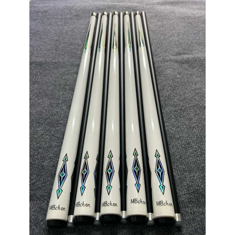 Cơ lip MB Chon phủ carbon màu trắng, Cơ bida lip, Gậy bida, Cơ phủ ...