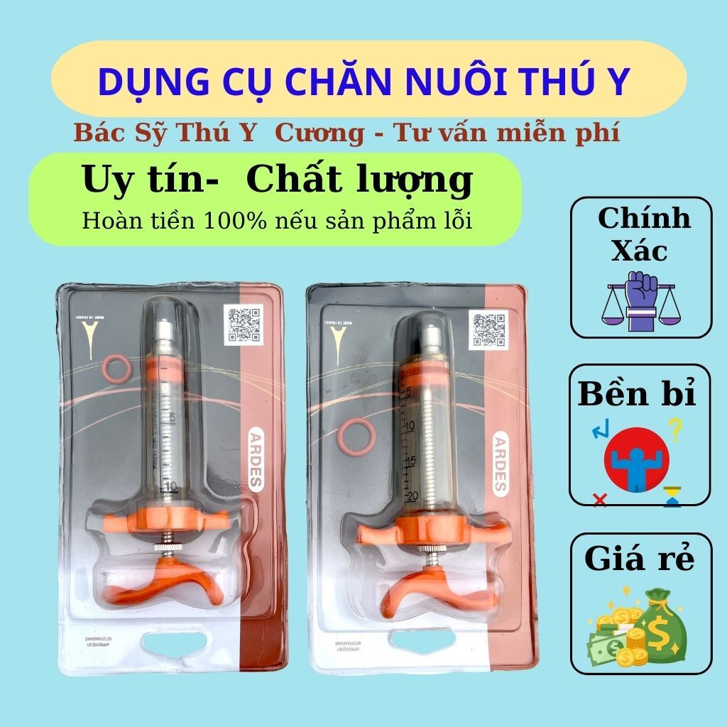 Xi Lanh ARDES, Xi lanh Thú Y, Xilanh Tiêm Lợn, Tiêm Gia Súc 10ml và 20ml | Shopee Việt Nam
