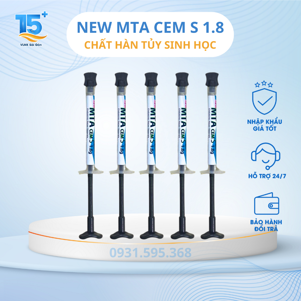 Chất hàn tủy trộn sẵn New MTA Cem S 1.8 - công nghệ sinh học mới nhất ...