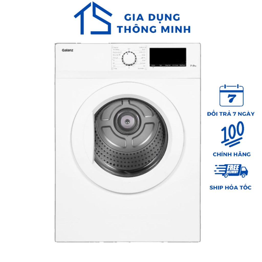 Máy sấy thông hơi Galanz 7kg DV-70T5C(W) - Hàng chính hãng | Shopee Việt Nam