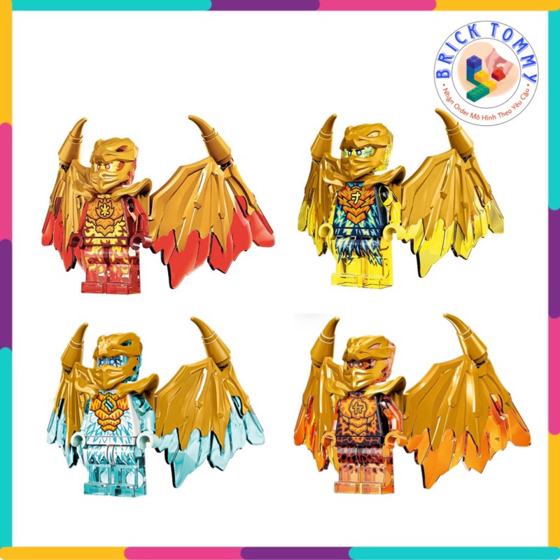Mô Hình Lắp Ráp Ninjago Minifigures 4 Ninja Dragon Form Season 16 ...