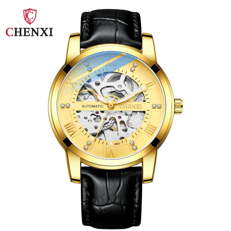 Đồng Hồ chạy cơ Chenxi chính hãng Cx-8802da (có clip cuối hình) | Shopee Việt Nam