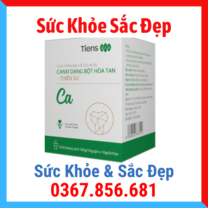 [DATE T11/2025] CANXI TIENS Canxi dạng bột hòa tan Thiên Sư - 10 Gói ...