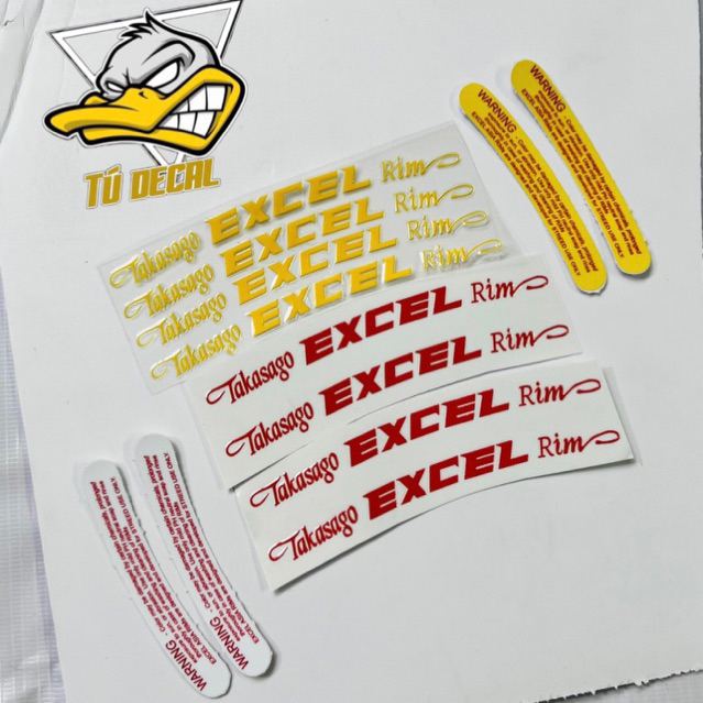 Tem Logo Sticker Mod Niềng Excel Kèm Tem Waring, Decal Lột Seal, Nhãn ...