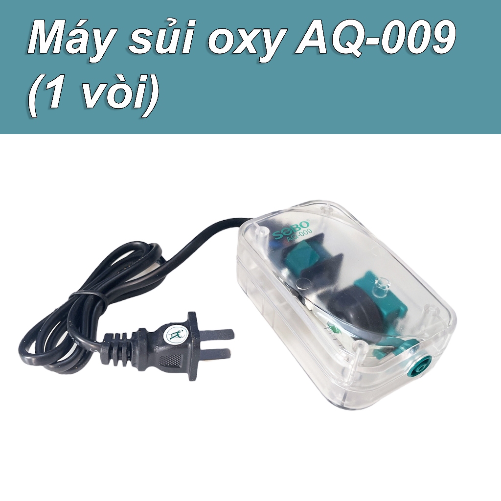 Máy sủi oxy SOBO 2 vòi AQ-013, 1 vòi AQ-009 - Sục khí oxi bể cá (Bảo hành 1 đổi 1) | Shopee Việt Nam