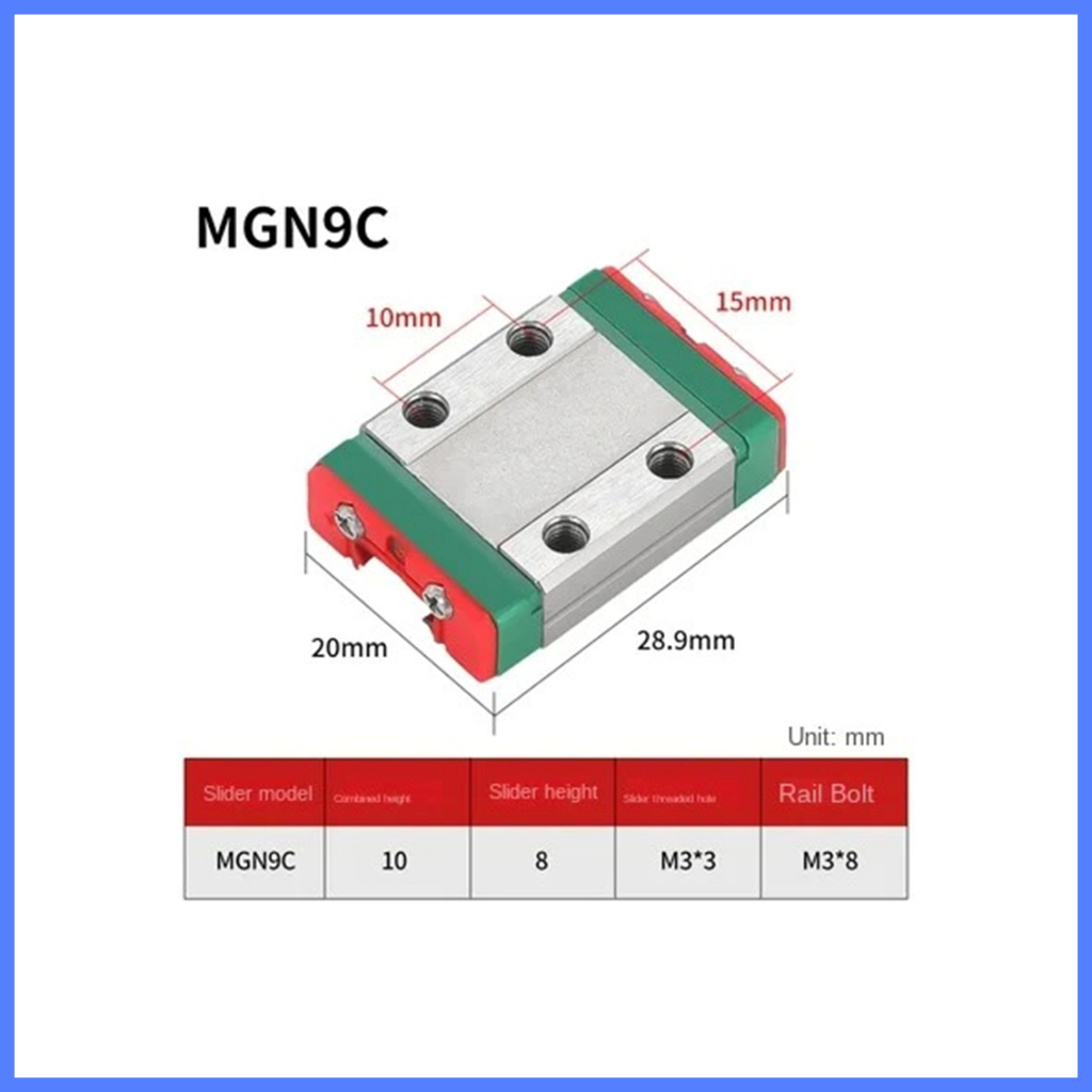 Combo con trượt kèm thanh ray thép không gỉ tiêu chuẩn HIWIN(MGN9) Hàng ...