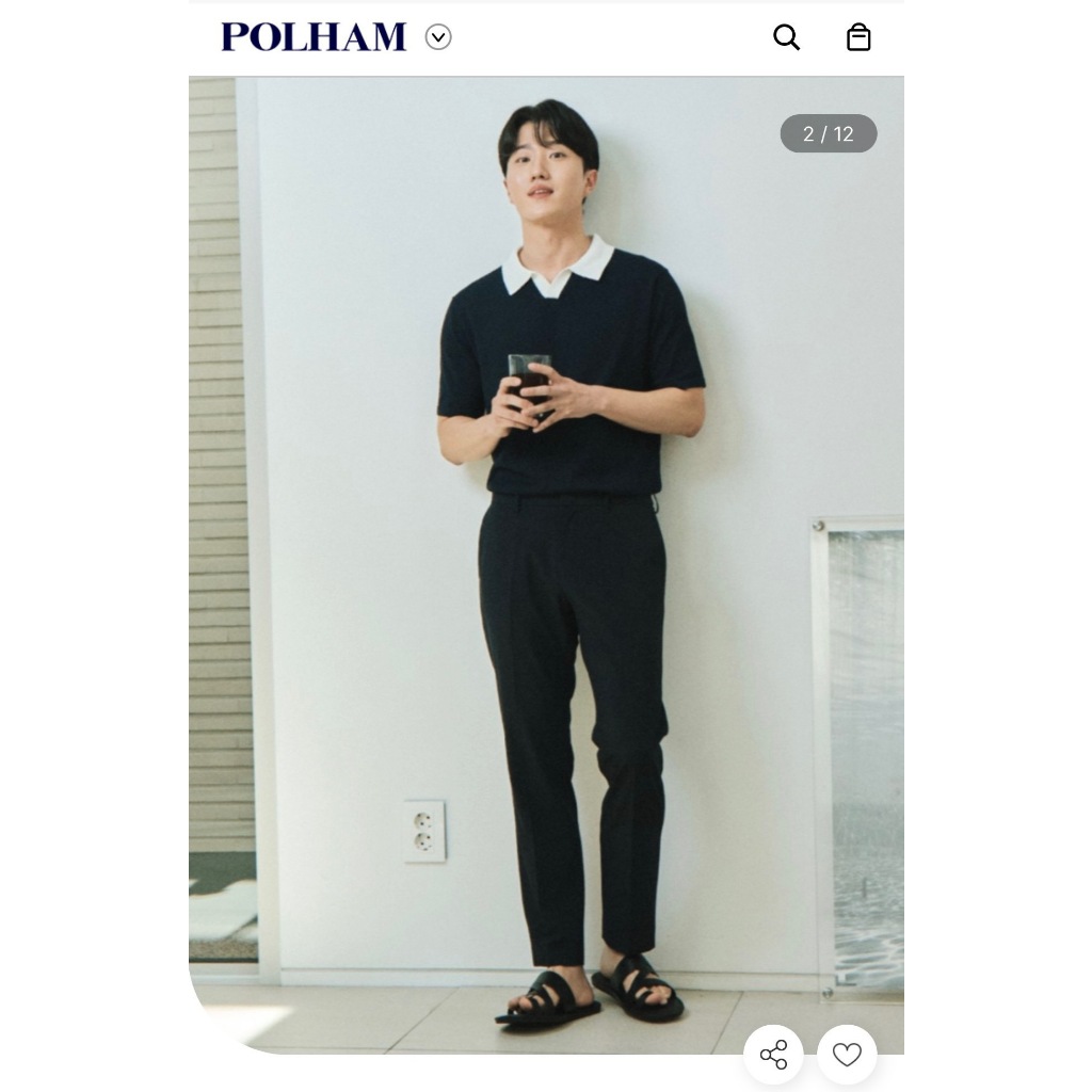 [Authentic ] 4 màu Quần âu nam Polham Hàn Quốc Slim fit cool pants, vải ...