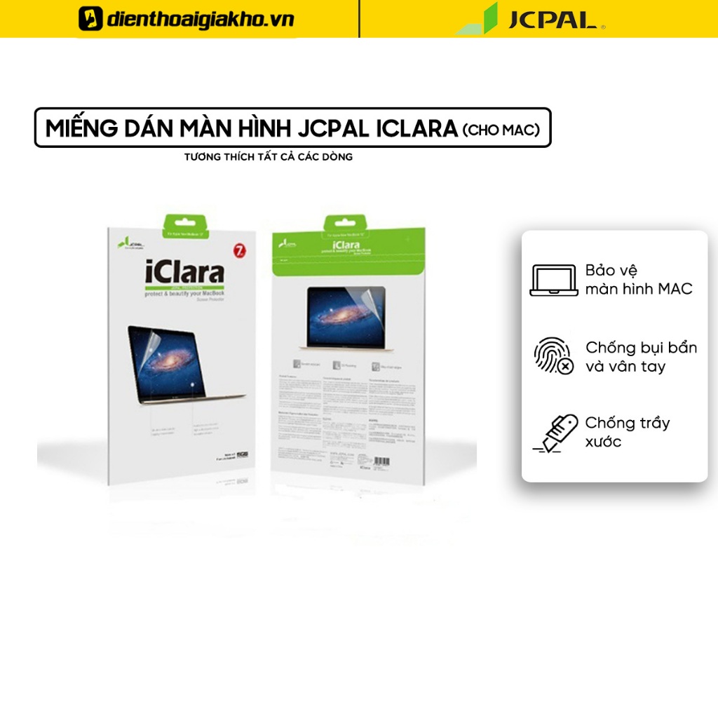 Miếng dán màn hình JCPAL iClara cho MB đủ dòng - Hàng chính hãng ...
