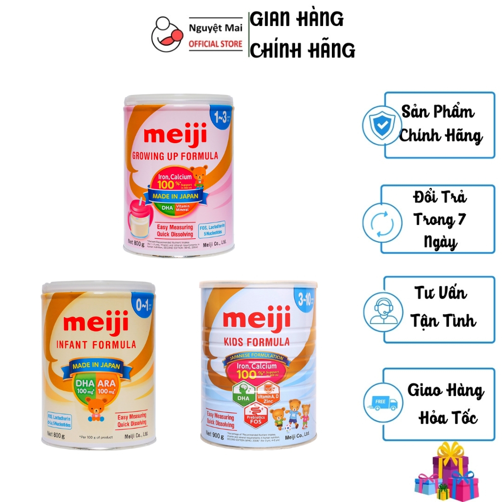 COMBO 2 HỘP SỮA BỘT MEIJI INFANT/GROWING UP FORMULA 800G - MEIJI KIDS ...