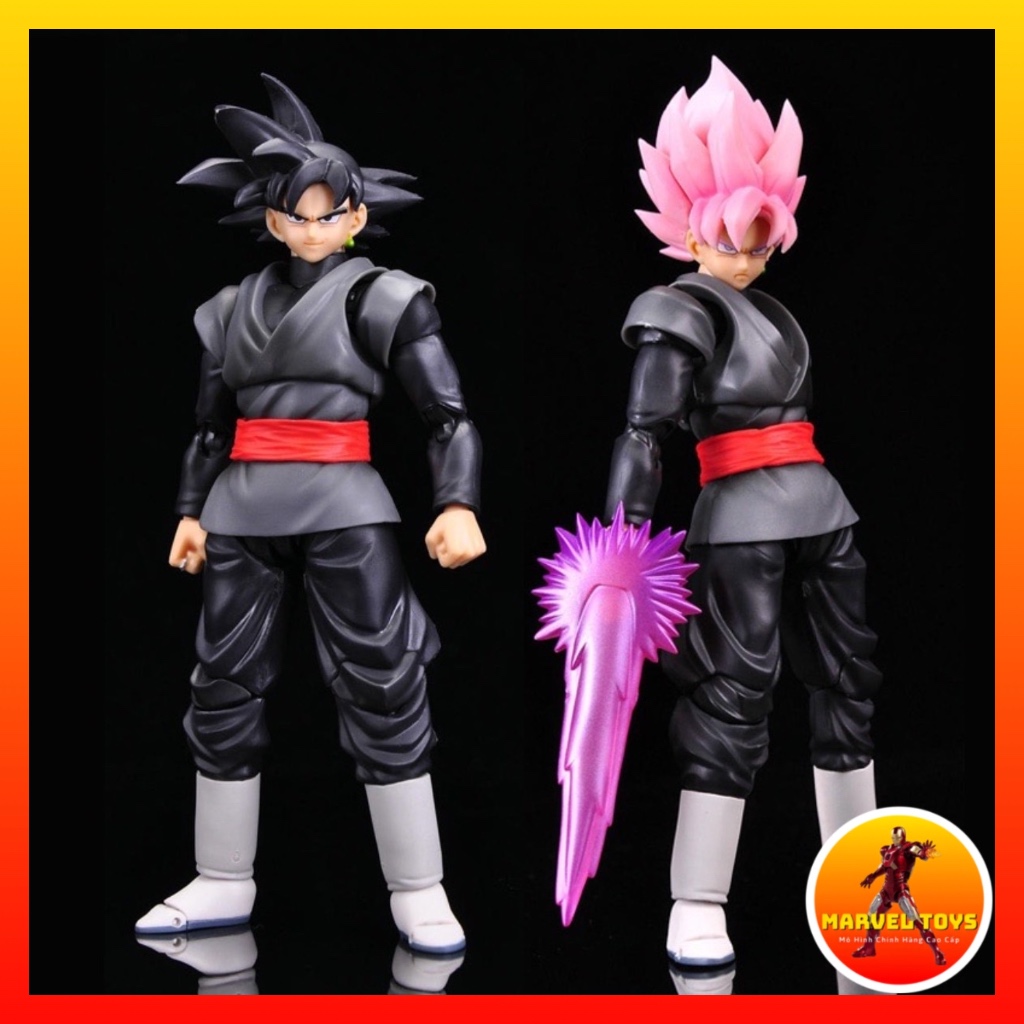 Mô Hình Son Goku Black Super Saiyan Rose SHF Bootleg Dragon Ball 1/12 ...