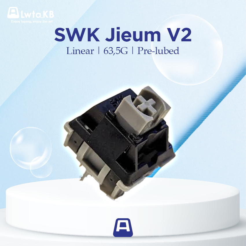 SWK Jieum V2 | Switch Jieum V2 Linear | 63,5G | Pre Lube | 5 Pin dùng ...