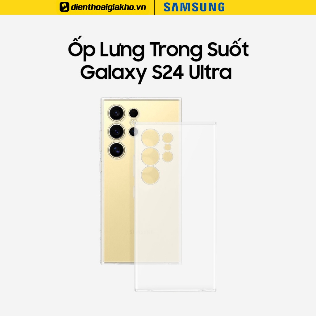 Ốp Lưng Trong Suốt SAMSUNG Chính Hãng Cho Galaxy S24 Series (S24/ S24 Plus/ S24 Ultra) | Shopee ...