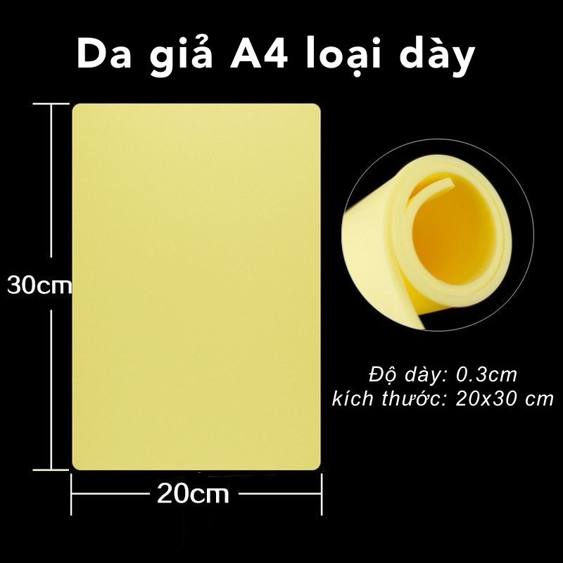 Da Giả Tập Xăm Silicon - nhiều kích thước 3mm khổ a4, a5 1mm | Shopee Việt Nam
