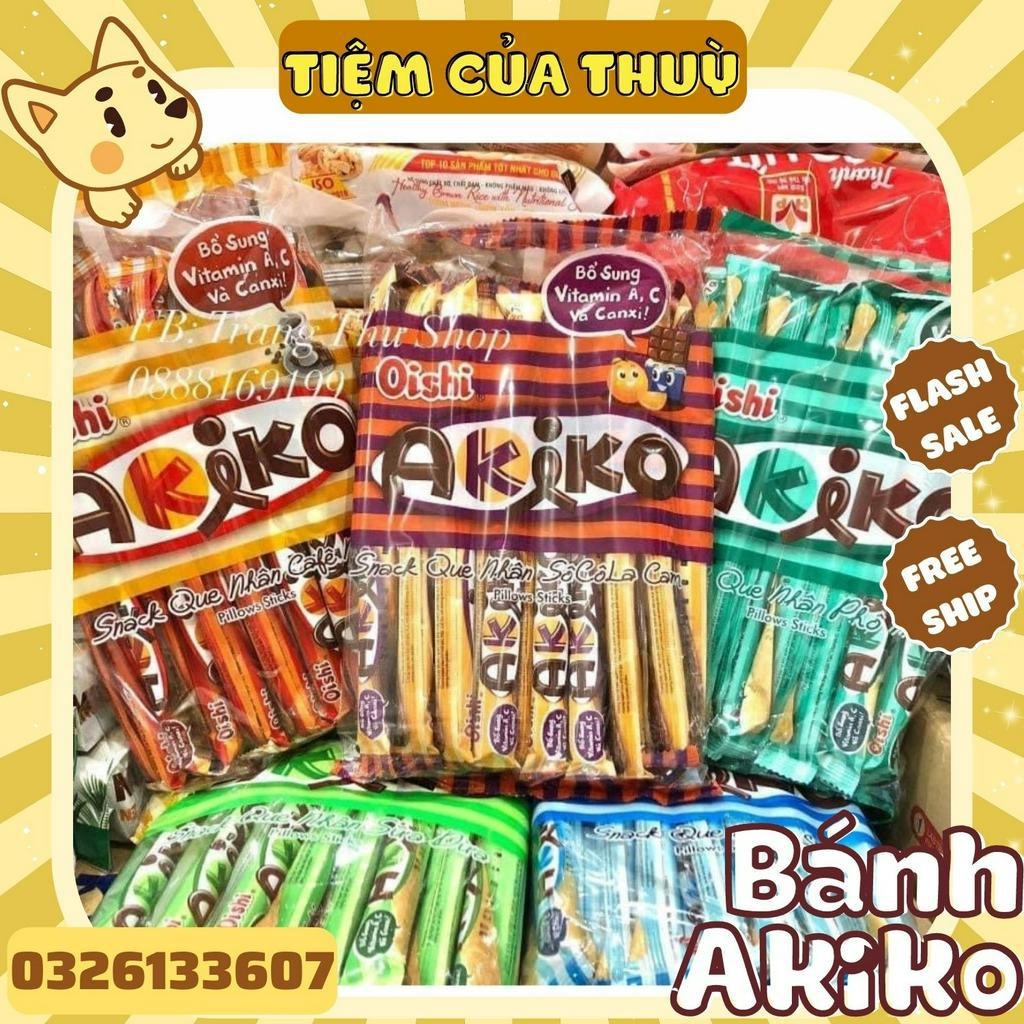 Bánh Que Akiko Oishi Đủ Vị Gói 20 Thanh, Snack Que Nhân Kem, Snack Que ...