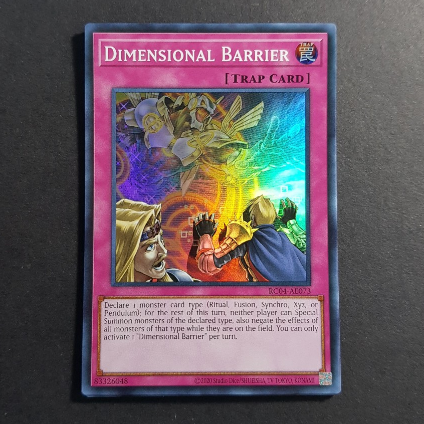 Lá thẻ bài Dimensional Barrier - RC04-AE073 - Ultra Rare | Shopee Việt Nam