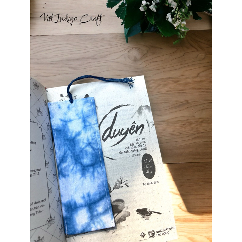 Bookmark handmade kẹp sách handmade bọc vải nhuộm chàm - handmade ...