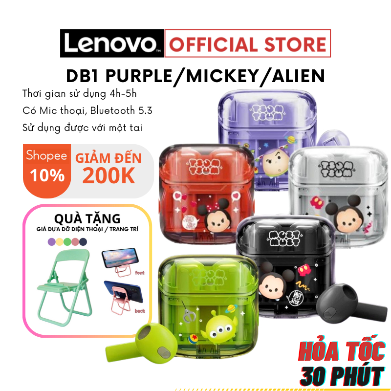 [5 MÀU] - Tai Nghe Bluetooth 5.3 Lenovo Disney DB1 Tsumtsum - Chống ...