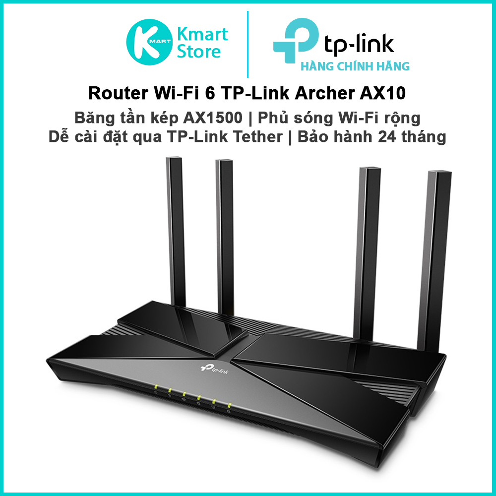 Router Phát Sóng WIFI 6 TP-Link Archer AX10 | Băng tần kép AX1500 | Phủ ...