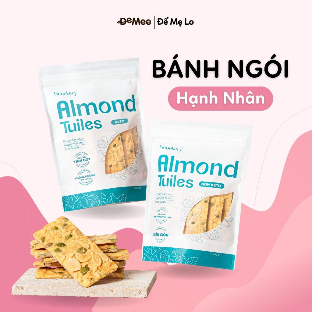 Bánh Ngói Hạnh Nhân Siêu Hạt Không Bột Mì Trắng Hebekery - Bánh Ăn Vặt ...