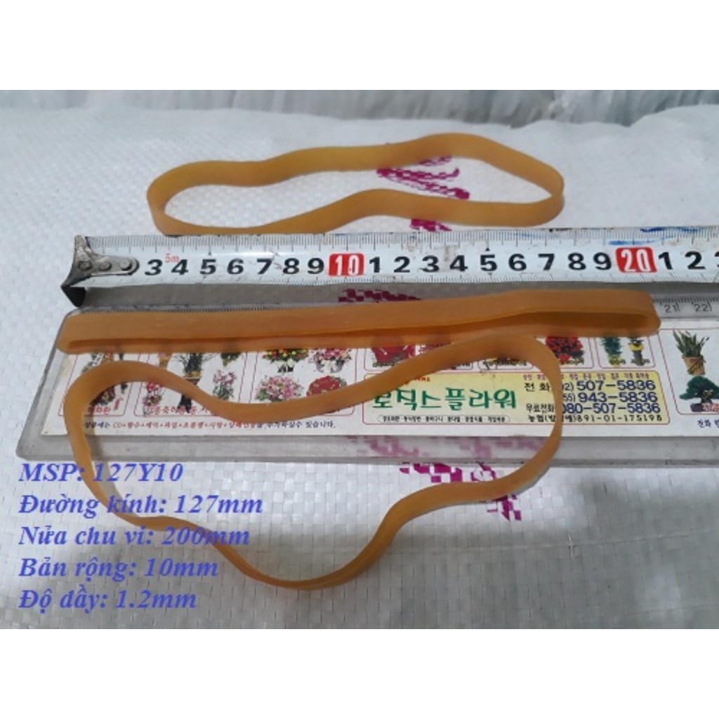 Dây thun, dây chun bản lớn rộng 1cm, dày 1.2mm, đường kính 12.7cm Đóng Gói 500g | Shopee Việt Nam