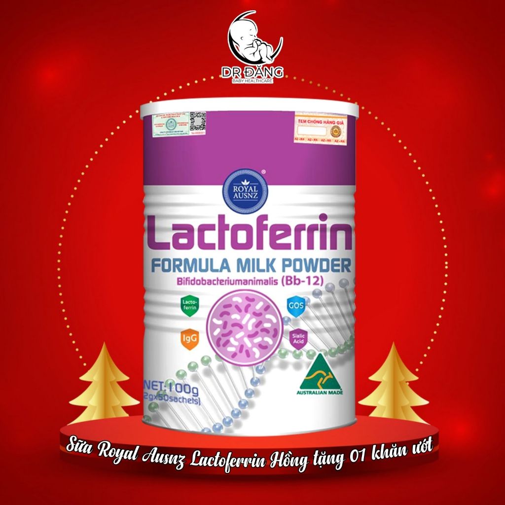[Chính hãng - Tặng khăn ướt] Royal Ausnz Lactoferrin BB12 sữa công thức ...