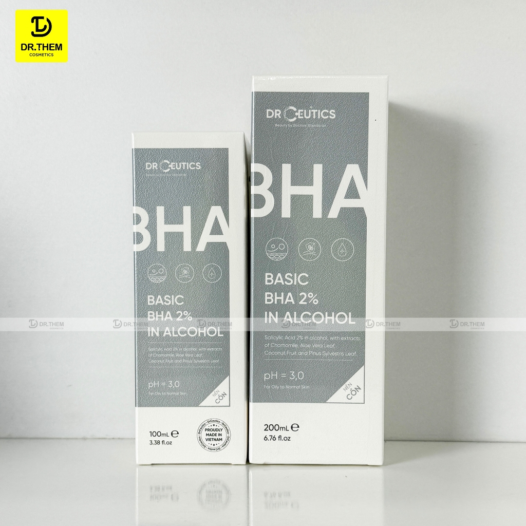 DrCeutics BHA 2% - Basic BHA 100ml/200ml, Dung Dịch Làm Sạch Và Cân Bằng Da- Dr Thêm | Shopee ...