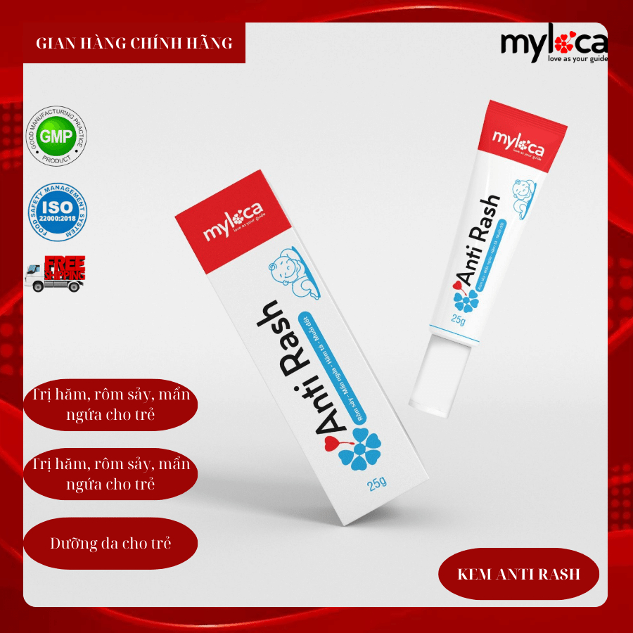 Kem ANTI RASH ngăn ngừa rôm sảy, mẩn ngứa, hăm tã, muỗi đốt, dưỡng da ...