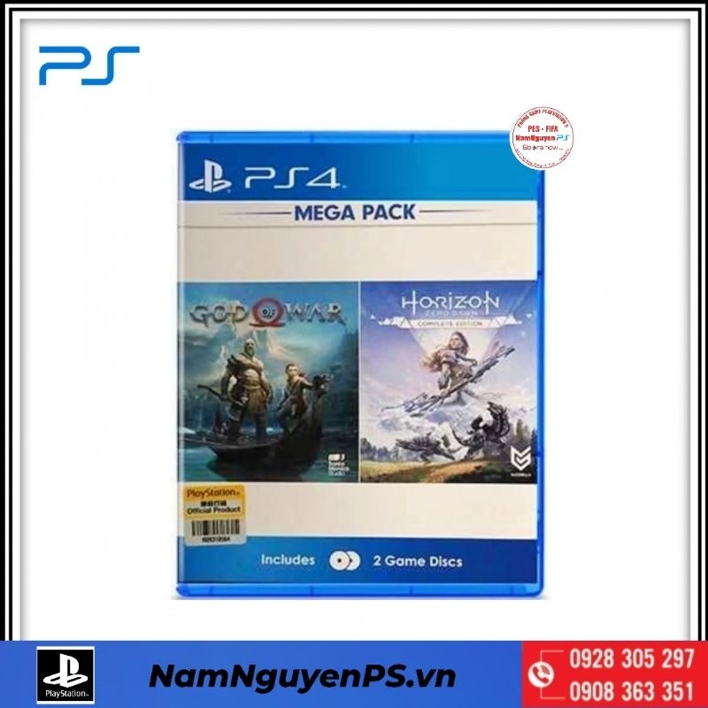 Đĩa Game PS4 | Mega Pack God Of War 4 + Horizon (Gồm 2 Đĩa Game) Gow4 ...