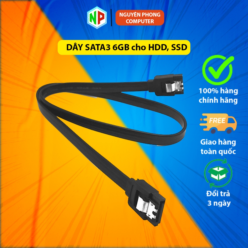 Dây cáp dữ liệu SATA 3 6GB cho ổ cứng HDD, SSD | Shopee Việt Nam