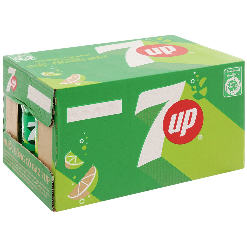 Thùng 24 chai nước ngọt 7 Up (7up) hương chanh 320ml của pepsico ...