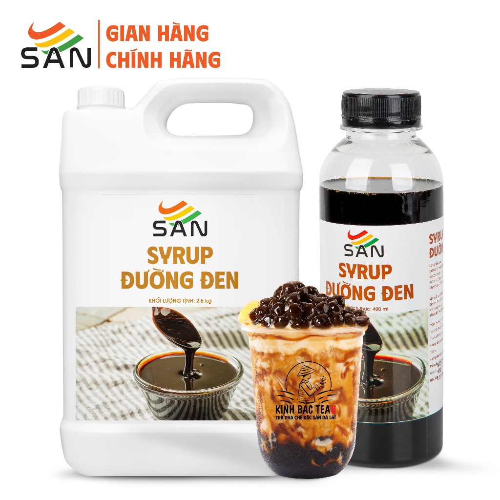 Syrup Đường Đen Cao Cấp SAN (Nấu Nhanh, Tiện Dụng, Siêu Cô Đặc, Để Lâu ...
