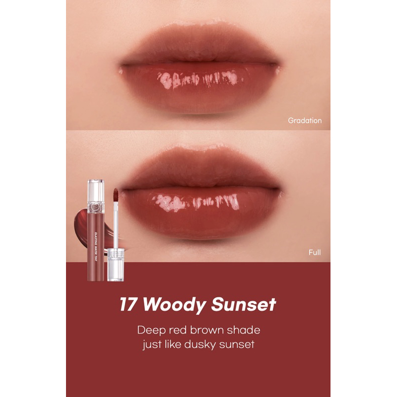 [son ChiẾt][17 Woody Sunset] Son Tint Bóng Siêu Lì Căng Mọng Cho Môi