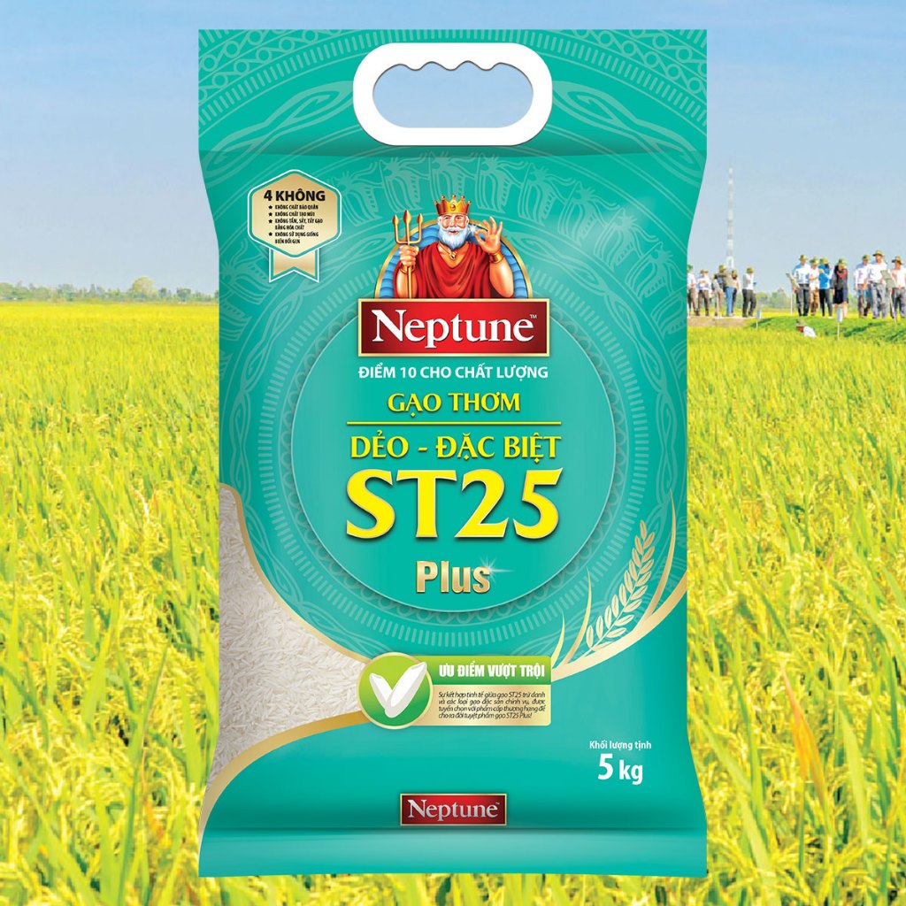 Gạo Thơm Dẻo - Đặc Biệt ST25 Plus Neptune 5kg | Shopee Việt Nam
