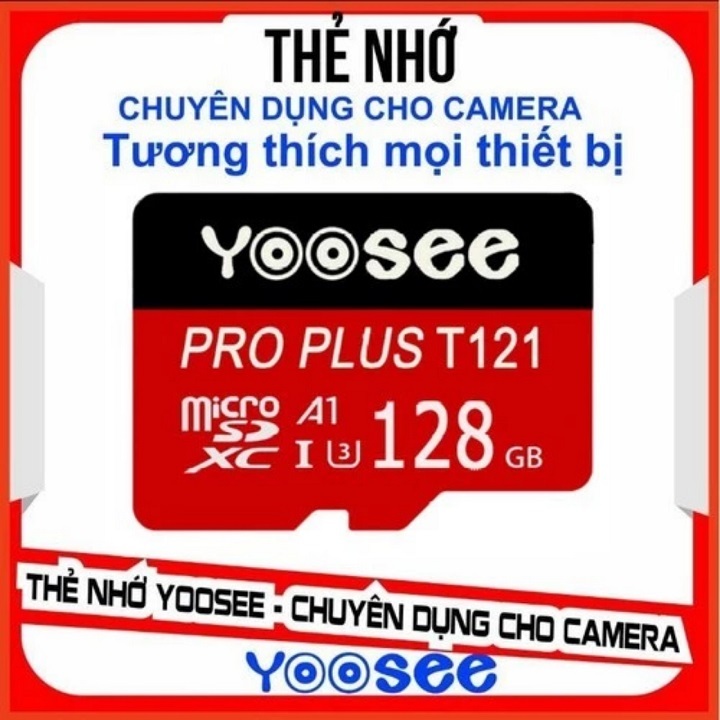 Thẻ nhớ Yoosee 128GB Micro SDHC U3 Class 10 -Tốc độ cao 90Mb/s | Shopee Việt Nam