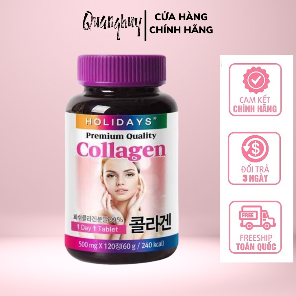 Viên uống trắng da Collagen White Holiday Hàn Quốc 120 viên | Shopee ...