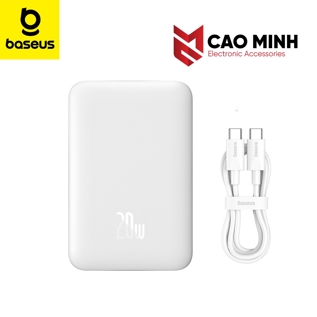 Pin sạc dự phòng không dây Baseus PPCXM10 pin 10000mah, sạc dây 20w ...