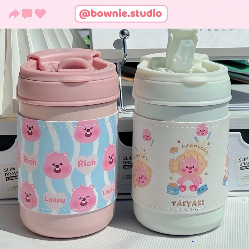 Ly Giữ Nhiệt Loopy Mẫu Mới (Có Sẵn Ống Hút) | Shopee Việt Nam