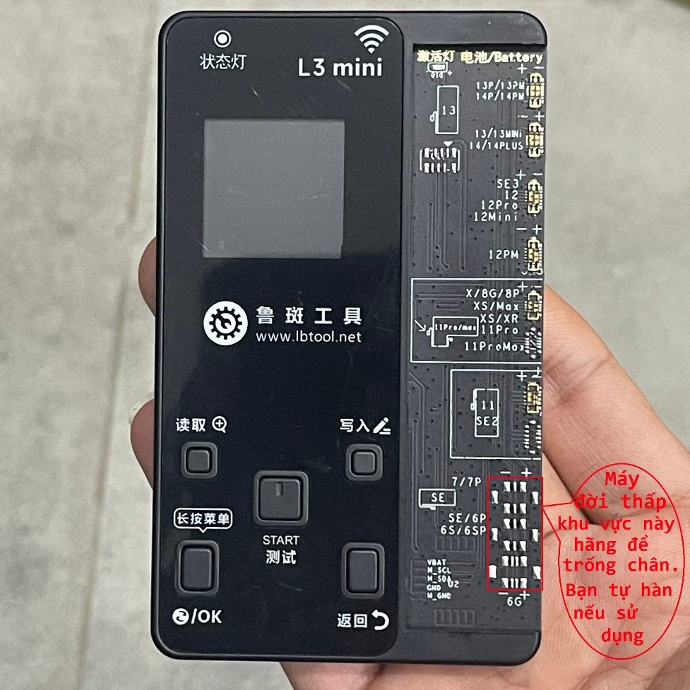 Box Luban L3 Mini sửa Face ID, fix pin, camera, cáp loa trong X-15PM ...