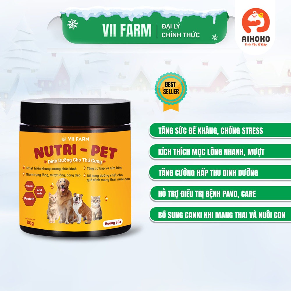 Bổ sung dinh dưỡng cho Chó Mèo NUTRI-PET VII Farm Việt Nam | Shopee Việt Nam