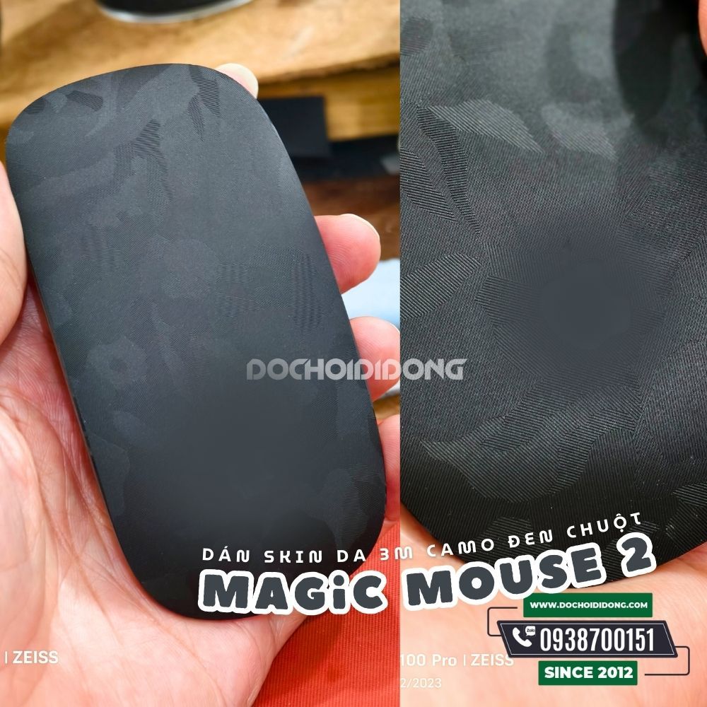 Miếng dán skin 3M camo đen đổi màu chuột không dây Magic Mouse 2 cao ...