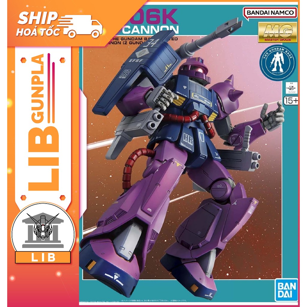 Mô hình lắp ráp Bandai Gundam MG 1/100 MS-06K Zaku Cannon - Z Gundam ...