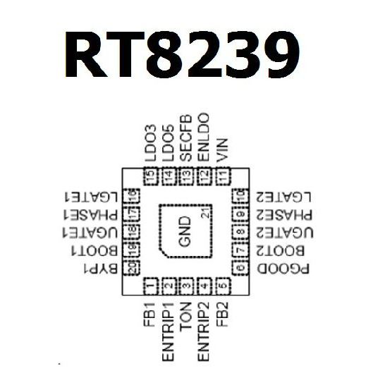 IC nguồn RT8239BGQW RT8239B RT8239 (JC = CF ,JC = ED = IC) Qfn-20 | Shopee Việt Nam