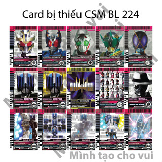 [Có Sẳn]Đồ chơi Rider card In csm dx bootleg đọc được ( card bán lẽ) của series phim Siêu nhân ...