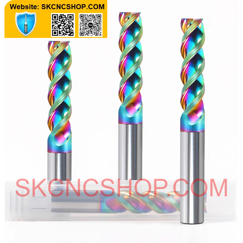 Mũi phay nhôm Mũi dao phay Kim loại phủ DLC - ENDMILL - SK CNC SHOP ...