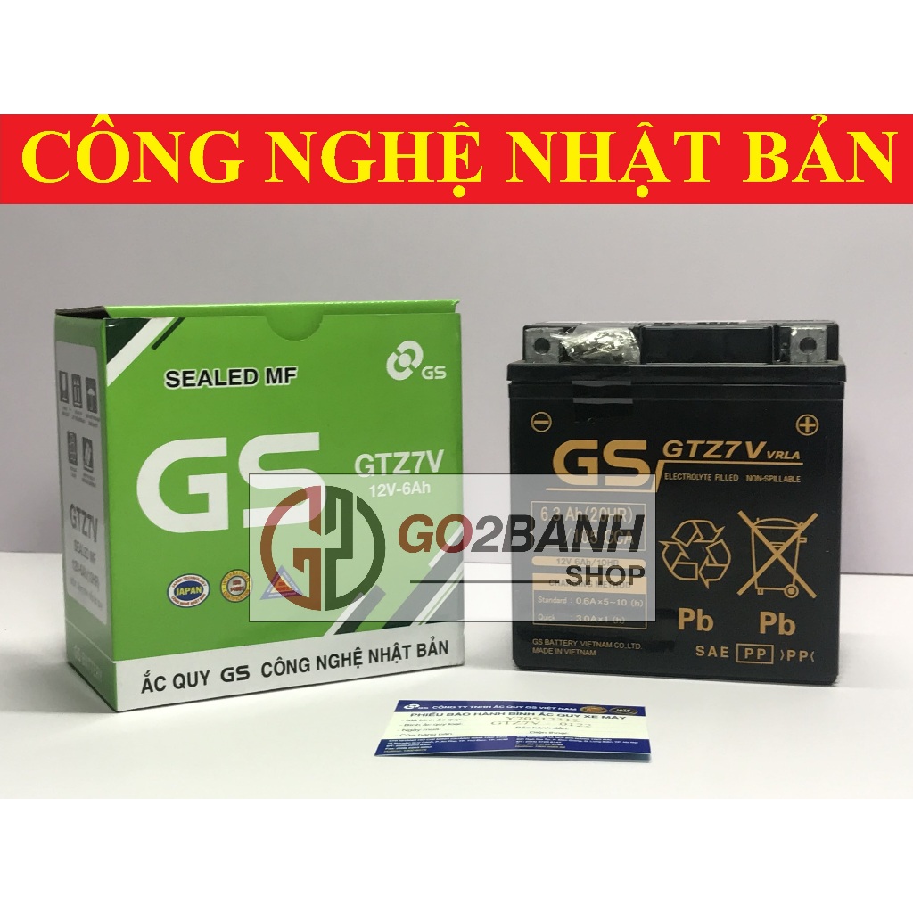 Bình GS GTZ7V NVX155 12V-6.3Ah | Shopee Việt Nam