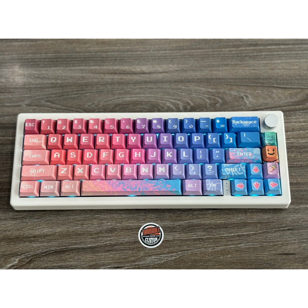 Bàn phím cơ CUSTOM từ kit GMK67,Gmk67s 3 chế độ kết nối ,Full build ...