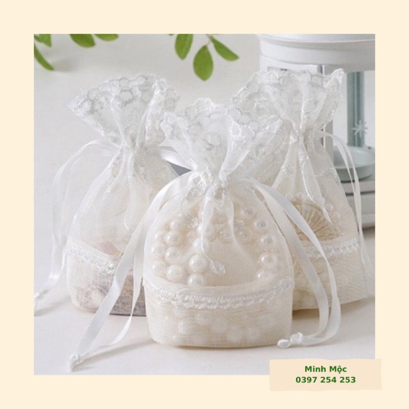 Túi vải ren dây rút cao cấp, túi dây rút vải ren cao cấp | Shopee Việt Nam